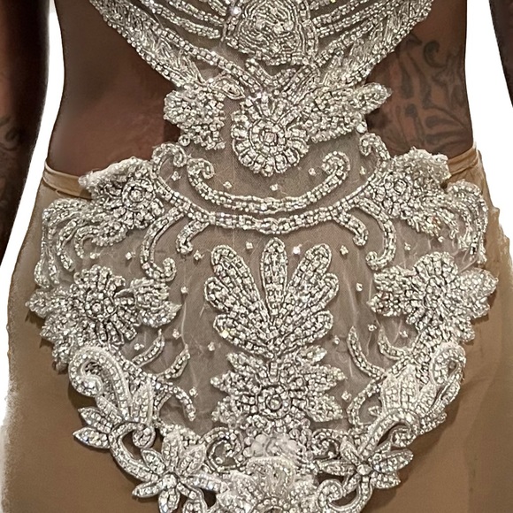 customized | Dresses | Customized Hand Made Diamond Studded Dress ...